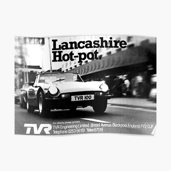 "TVR M-SERIES TURBO - BLACKPOOL THEMED" Poster for Sale by ThrowbackM3 ...