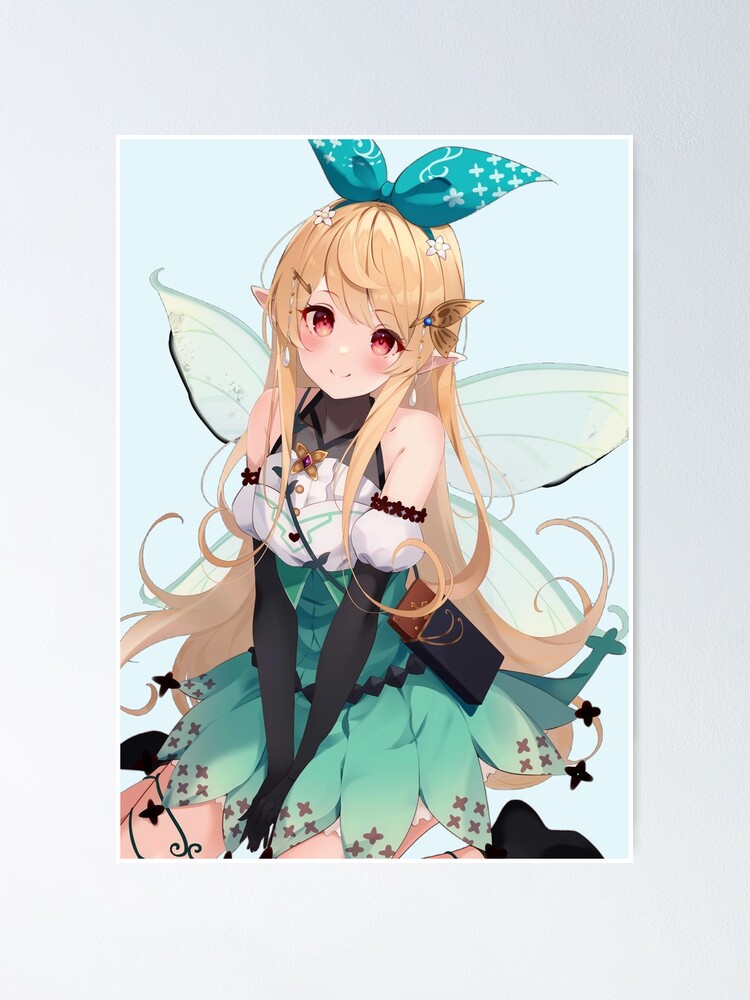 "Pomu Rainpuff from Nijisanji Sitting Down" Poster for Sale by TheBrebs ...