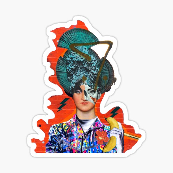 "madam cyborg" Sticker by Muminalab | Redbubble
