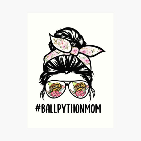 "Ball Python Mom Snake Ball Python" Art Print for Sale by elderlyarcade44 | Redbubble