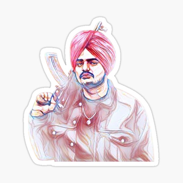 "Sidhu Moosewala" Sticker by Kaylee-Rachael | Redbubble