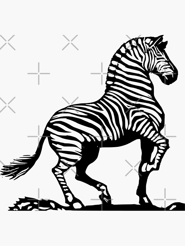 "Zebra" Sticker for Sale by hrcdesign | Redbubble