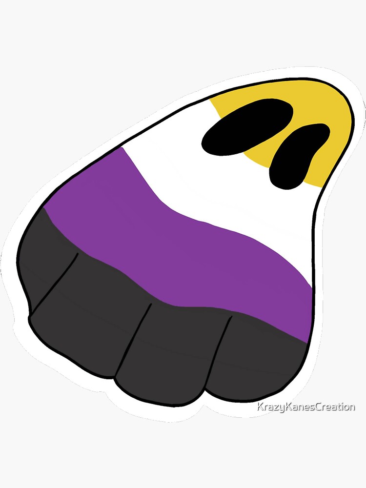 "non binary ghosty" Sticker for Sale by mission-T | Redbubble