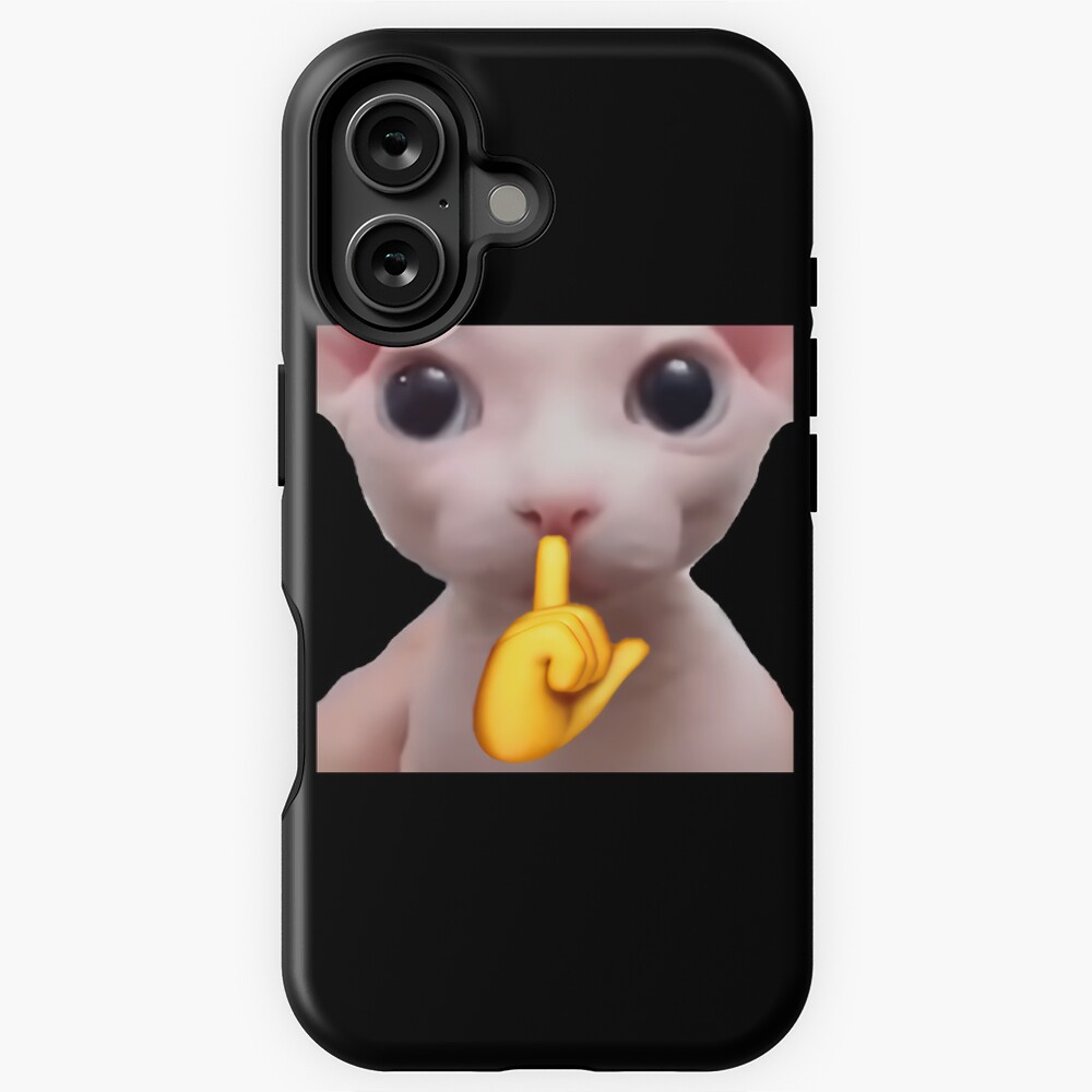 "HD Bingus Shushing Cat Face Meme " Poster for Sale by fomodesigns ...