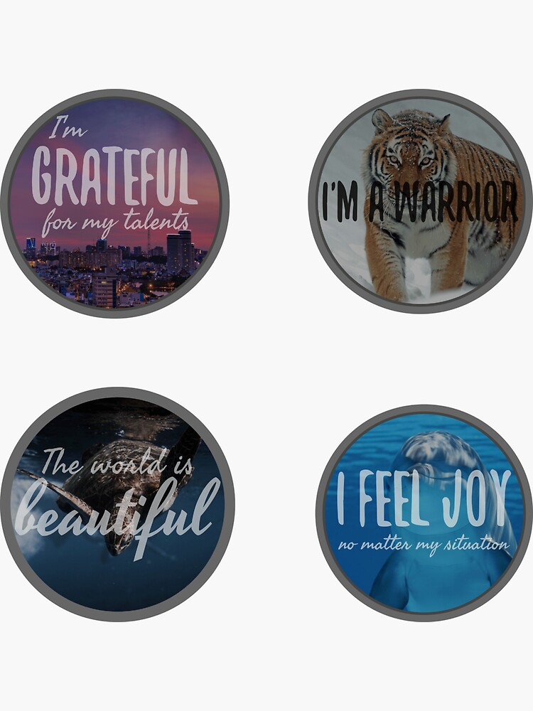 "Positive affirmations sticker pack to inspire yourself" Sticker for ...