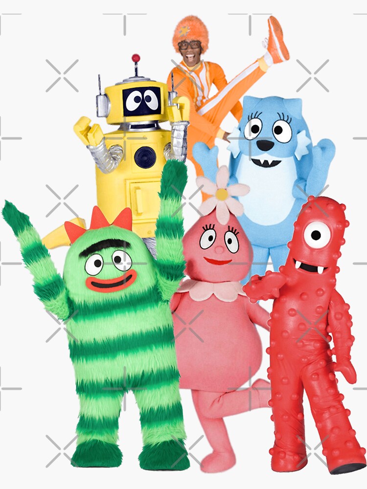 "yo gabba gabba" Sticker for Sale by Fashion-Ciiity | Redbubble