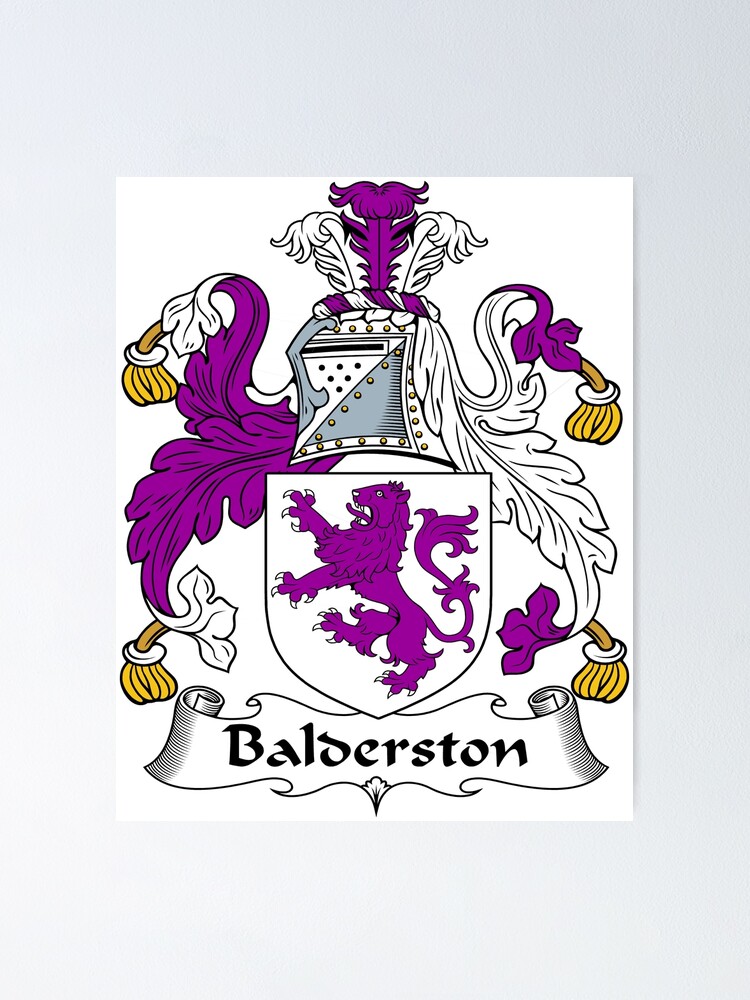 "Balderston " Poster for Sale by HaroldHeraldry | Redbubble