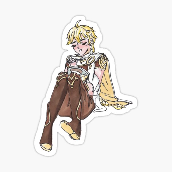 "aether crying and eating ice cream" Sticker by avercado-art | Redbubble