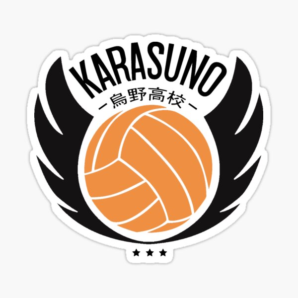 "Team Karasuno Logo Sticker" Sticker for Sale by hilaryubitonia | Redbubble