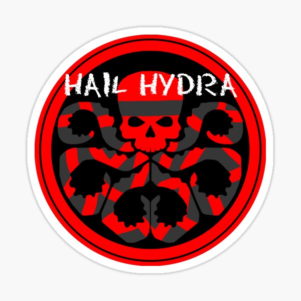 "Hail Hydra" Sticker for Sale by qu1rky | Redbubble