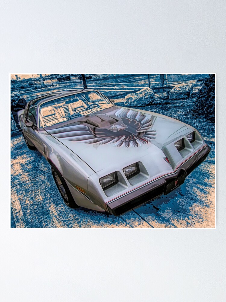 "Silver 1979 Pontiac Trans Am Front" Poster for Sale by DKDigital ...