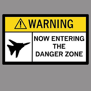 "Danger Zone - Warning" Sticker for Sale by Diabolical | Redbubble