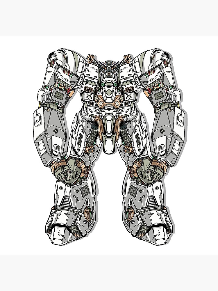 "Futuristic toy giant mecha illustration premium vector" Poster for ...