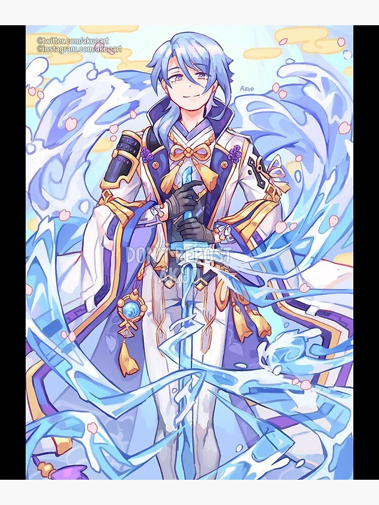 "Genshin Impact, Kamisato Ayato" Art Print for Sale by anasshop25 ...