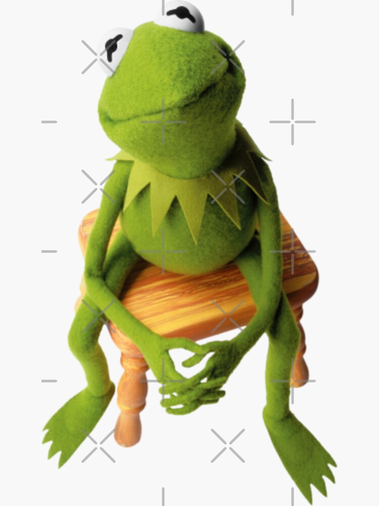 "Kermit Disappointment " Sticker for Sale by DanielleFrost | Redbubble