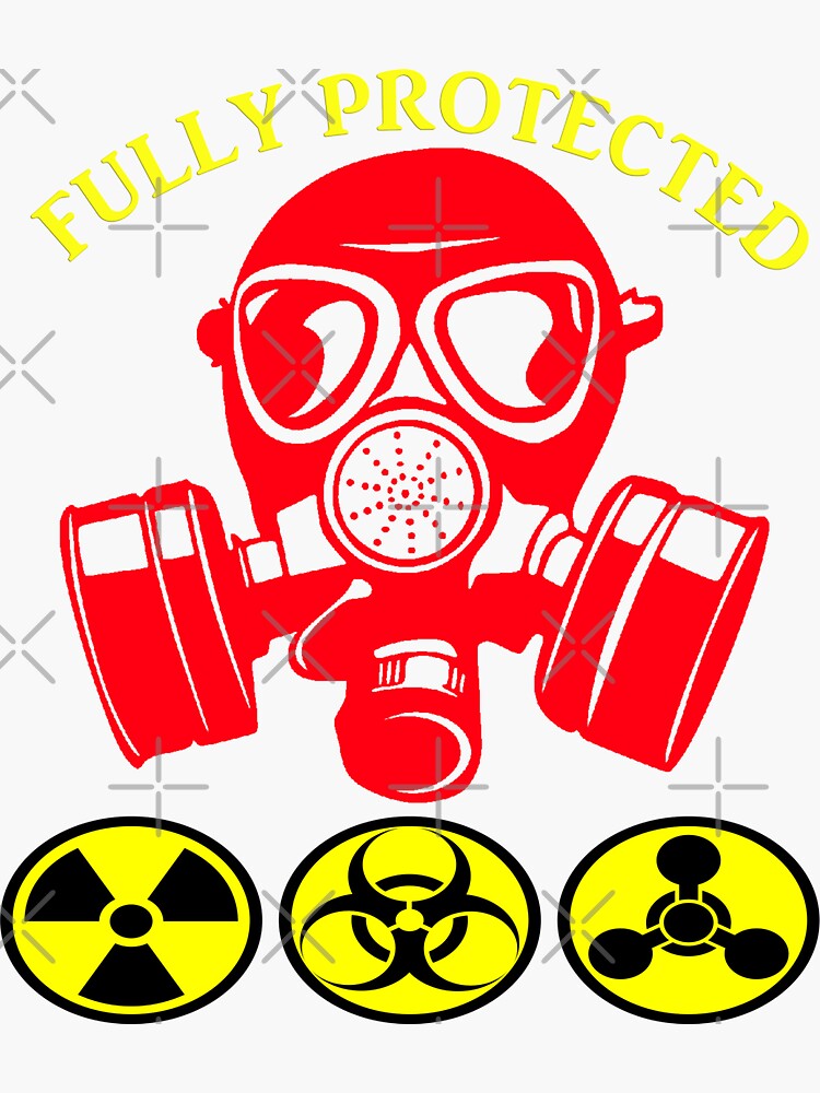"cbrn fully protected " Sticker for Sale by RandM28 | Redbubble