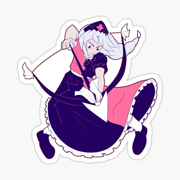 "Yagokoro Eirin" Sticker by BlueberryDragon | Redbubble