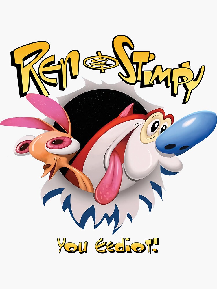 "you eediot cartoon" Sticker for Sale by glendacremin | Redbubble