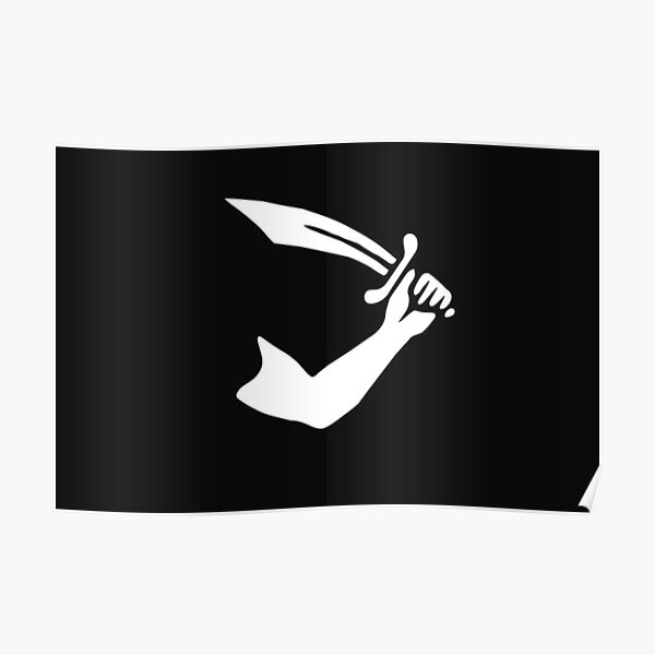 "Pirate Flag Of Thomas Tew Sword" Poster by raybondesigns | Redbubble