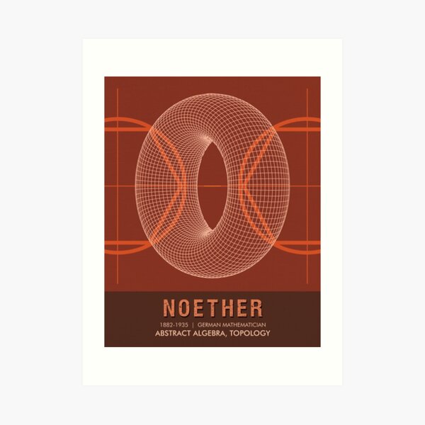 "Science Posters - Emmy Noether - Mathematician" Art Print by Shrijit ...