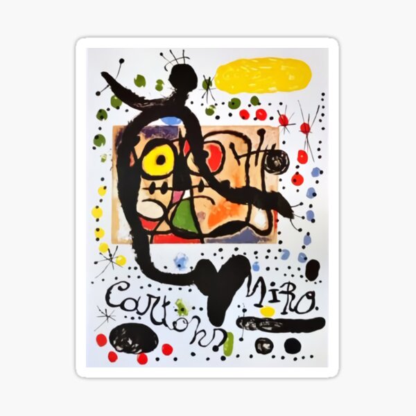 "Joan miro 13" Sticker for Sale by roland767 | Redbubble