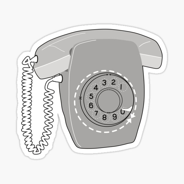 "Telephone" Sticker for Sale by Futurai | Redbubble