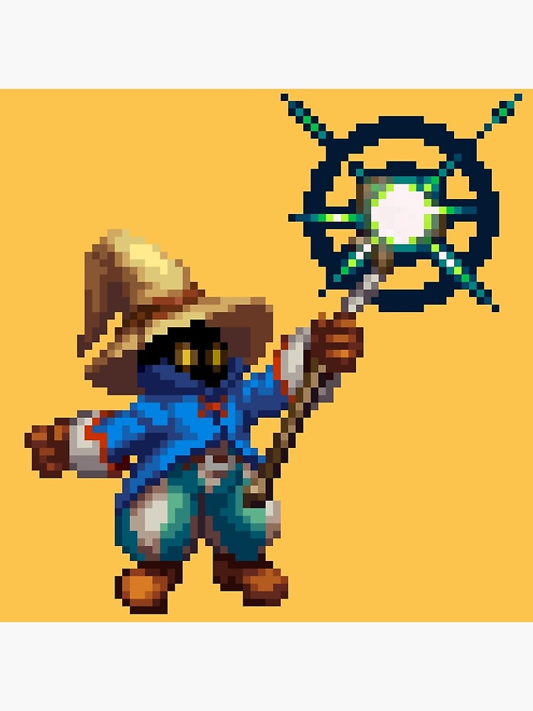 "Vivi Magic Attack Final Fantasy IX Pixel Art" Photographic Print for ...