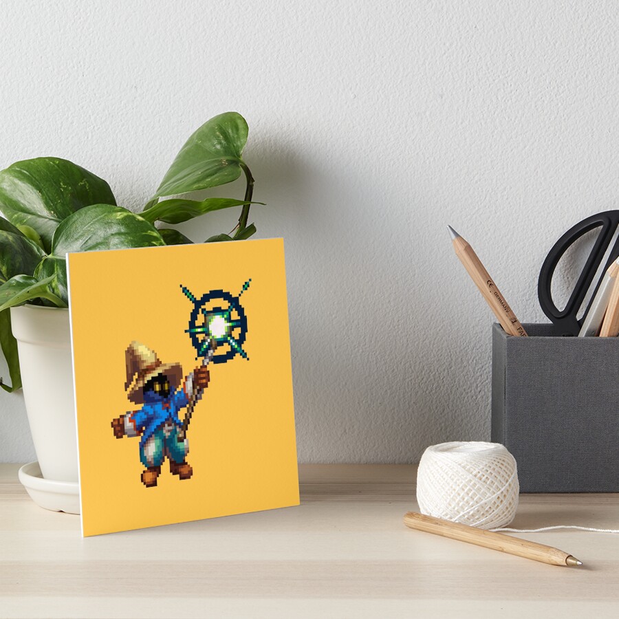 "Vivi Magic Attack Final Fantasy IX Pixel Art" Art Board Print by PIXEL ...