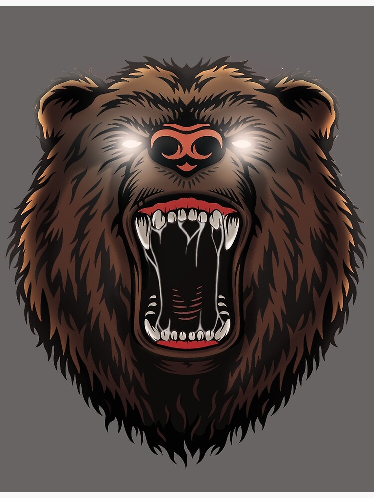 "Beast bear" Poster for Sale by Necadesigns | Redbubble