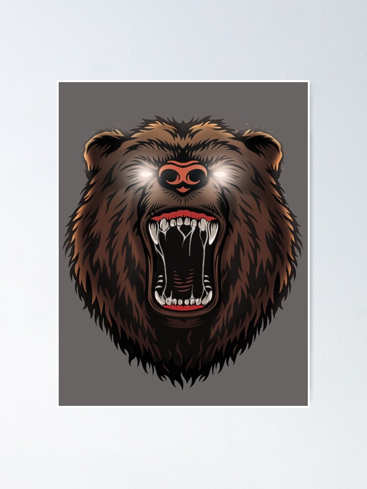 "Beast bear" Poster for Sale by Necadesigns | Redbubble