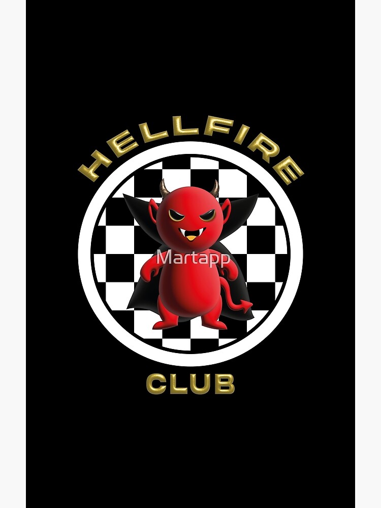 "Hellfire club logo with a 3D demon" Canvas Print for Sale by Martapp ...