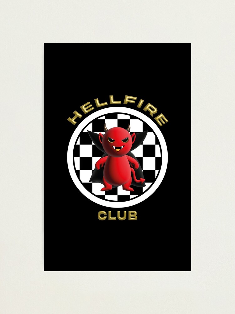 "Hellfire club logo with a 3D demon" Photographic Print for Sale by ...