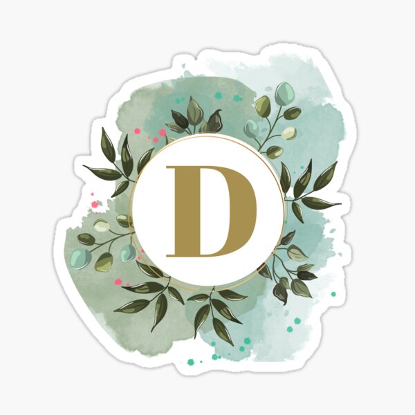 "Letter D" Sticker for Sale by zozo55 | Redbubble