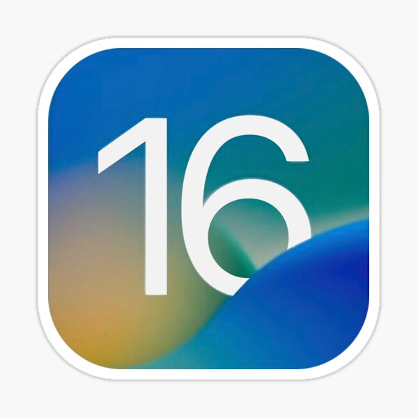 "iOS 16" Sticker for Sale by techshirtstore | Redbubble