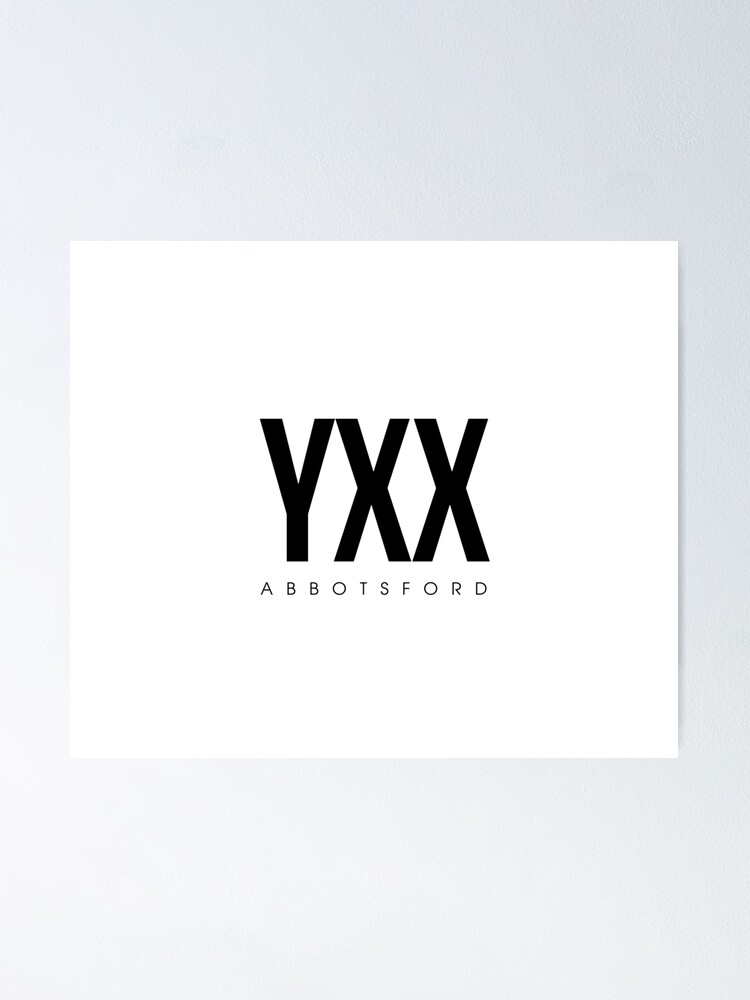 "YXX - Abbotsford Airport Code" Poster for Sale by CartoCreative ...