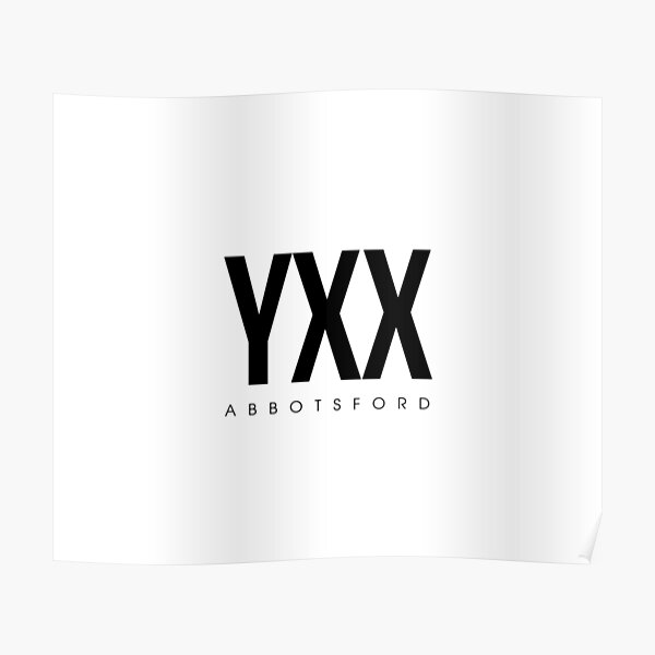 "YXX - Abbotsford Airport Code" Poster for Sale by CartoCreative ...