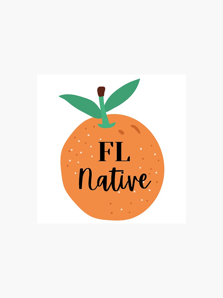 "FL Native" Sticker for Sale by SarahSpanos13 | Redbubble