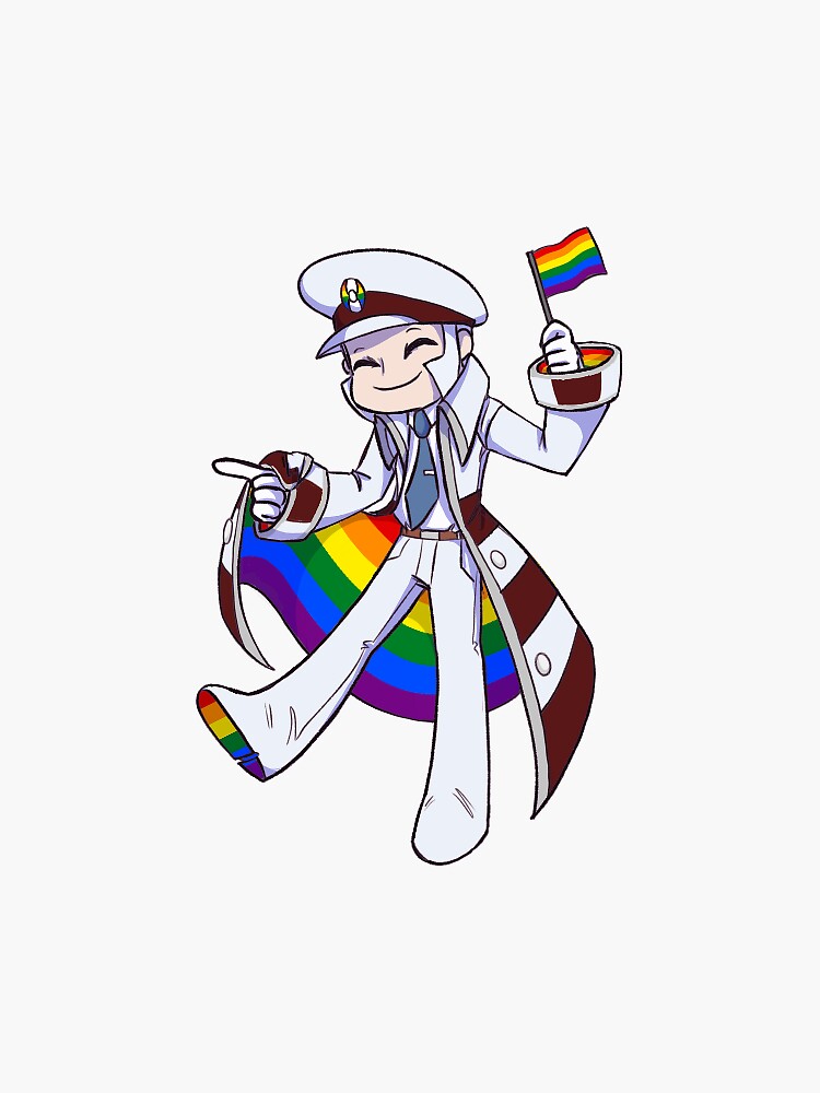 "Emmet Gay Pride" Sticker for Sale by fang-Tasmal | Redbubble