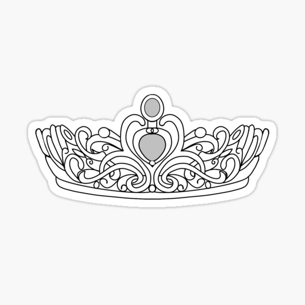 "Black Crown" Sticker for Sale by adsempermeliora | Redbubble