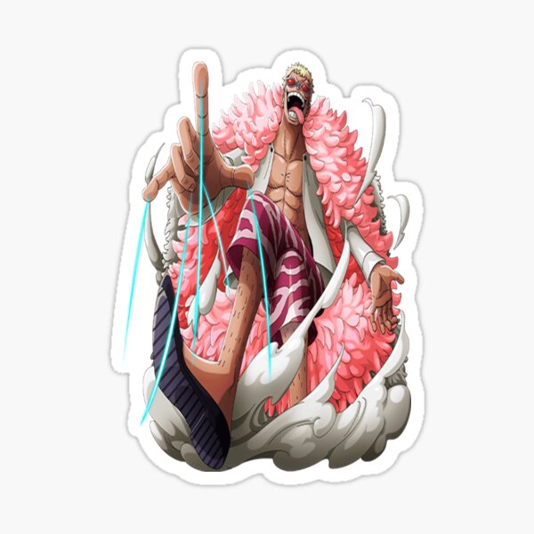 "Donquixote Doflamingo" Sticker for Sale by MugiwaraNgSTORE | Redbubble