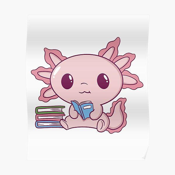 Póster «Readsalotl Lectura Ajolote | Juego de palabras con ajolote ...