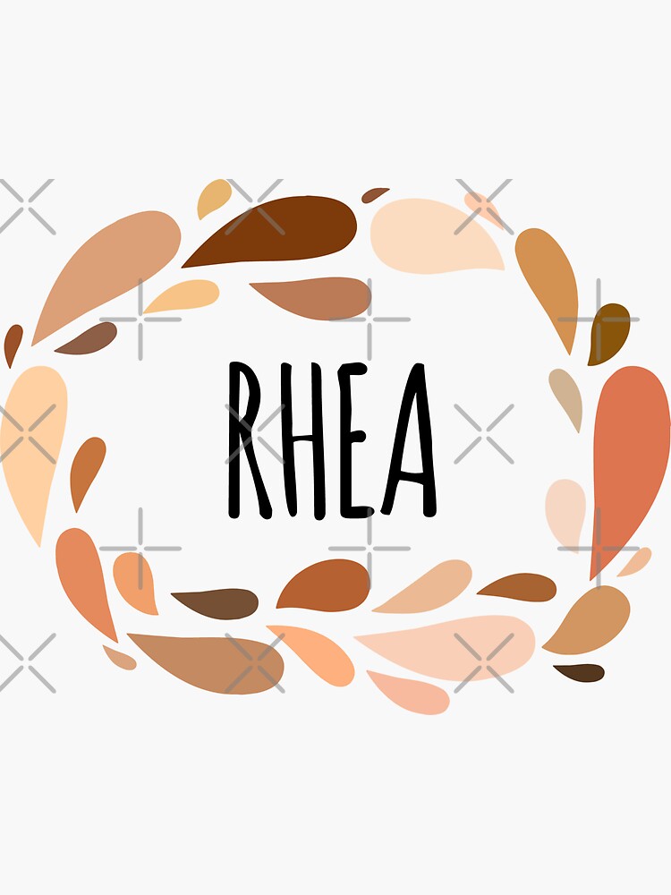 "Rhea - Names for Wife Daughter and Girl" Sticker by kindxinn | Redbubble