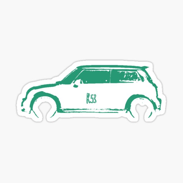 "Classic R53 Silhouette" Sticker for Sale by Charles-Gemini | Redbubble