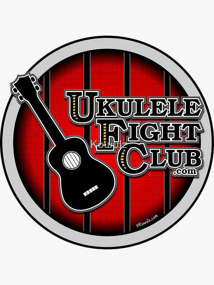 "UFC - Ukulele Fight Club" Sticker for Sale by Kowulz | Redbubble