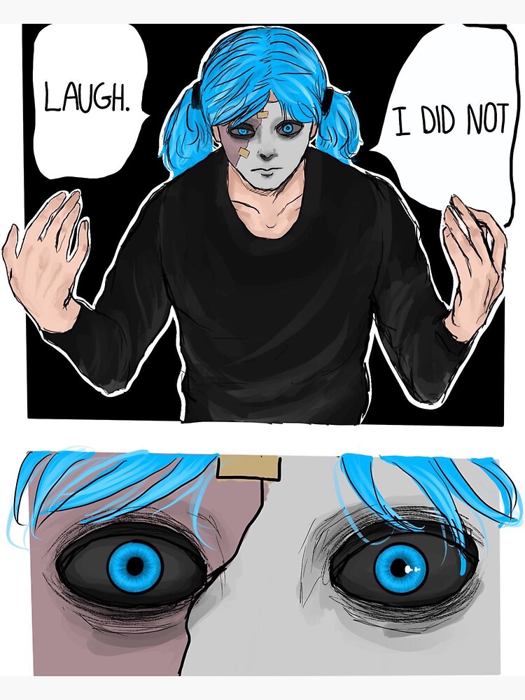 "Sally Face I Did Not Laugh Meme" Sticker by umoonozz | Redbubble