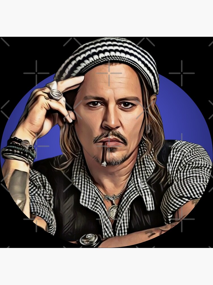 "Johnny Depp Cartoon" Photographic Print for Sale by CartoonStarsStd ...