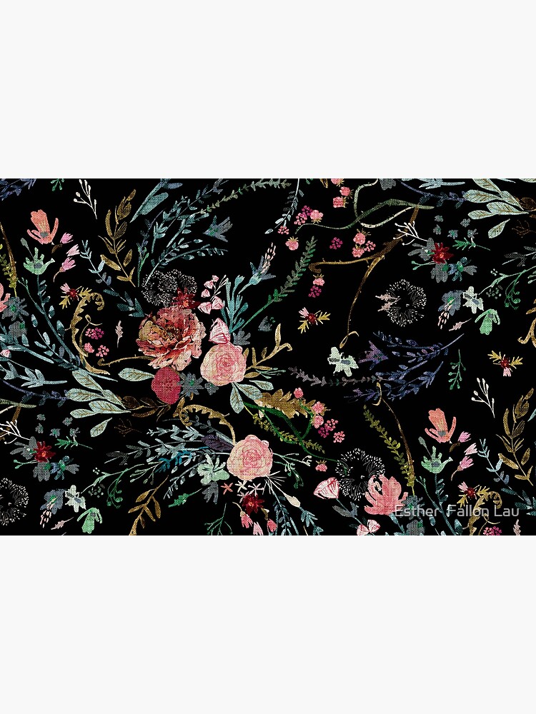 "Midnight Floral" Art Print for Sale by nouveaubohemian | Redbubble