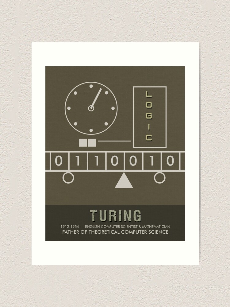 "Science Posters - Alan Turing - Mathematician, Computer Scientist" Art ...