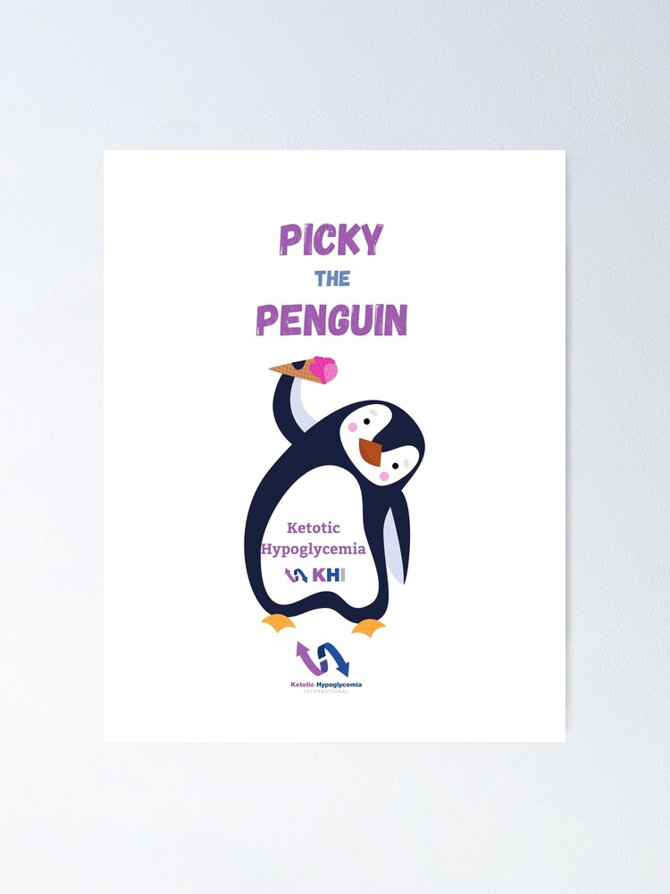 "Picky The Penguin" Poster for Sale by KetoticHypo | Redbubble