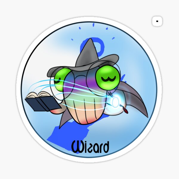 "Chibi Cuttlefish Dungeons and Dragons Wizard" Sticker for Sale by ...